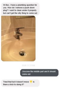 What I Learned About Myself and a Stuck Pop-up Plug - The Plumbette