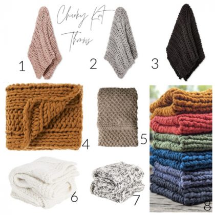 Chunky Knit Throws as Winter Bed Runners - The Plumbette