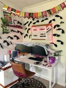 I Turned My Work-At-Home Desk Into A Gingerbread House - The Plumbette