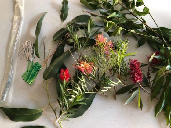 Make an Australian Native Floral Wreath for Anzac Day - The Plumbette
